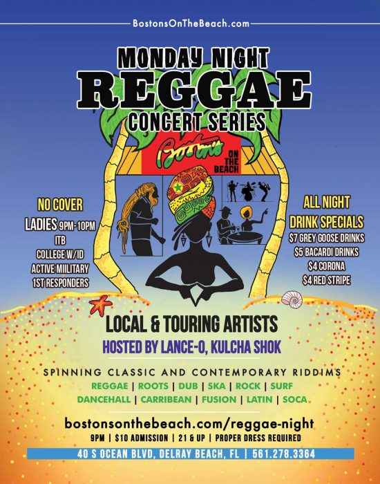 MONDAY NIGHT REGGAE @ BOSTONS ON THE BEACH - KULCHA SHOK MUZIKKULCHA ...